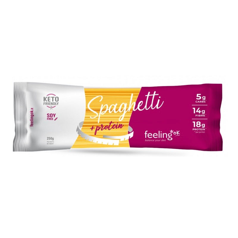 FeelingOk Spaghetti +Protein 250g: Pasta Proteica Ricca di Fibre