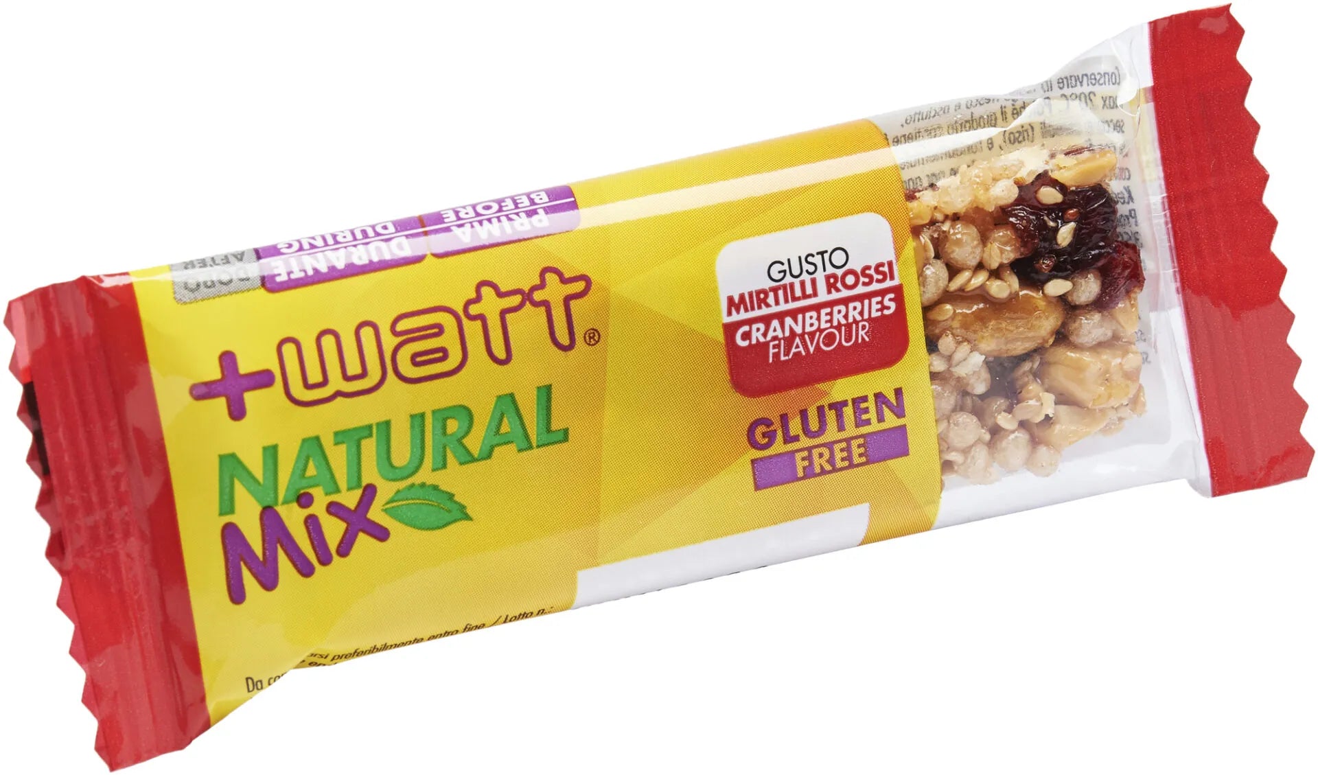 +watt Natural Mix 30g | Barretta Energetica Proteica per Endurance